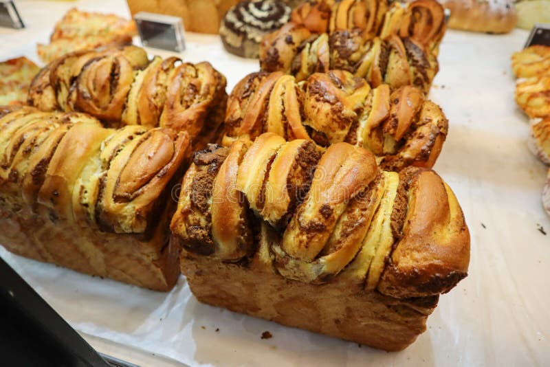 Chinese Baked Bread With Yellow Cheese Stock Photo - Image of chinese ...