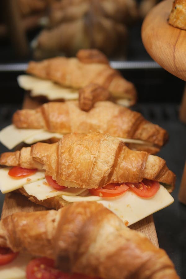 Fresh Baked Croissant in a Bakery Stock Photo - Image of pastry, tasty ...