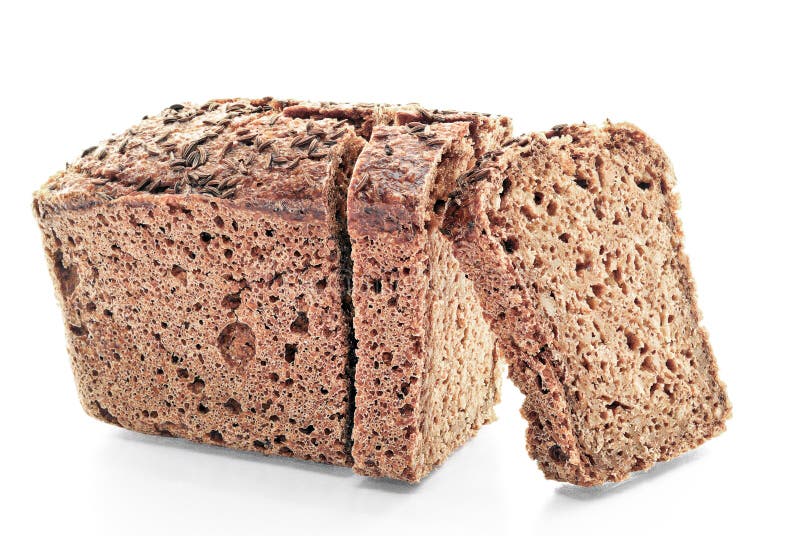 Fresh Baked Goods Isolated on White Background Stock Photo - Image of ...