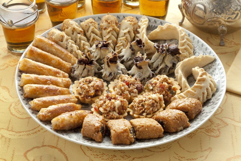 Fresh Baked Moroccan Cookies Stock Image - Image of pastry, tradition ...