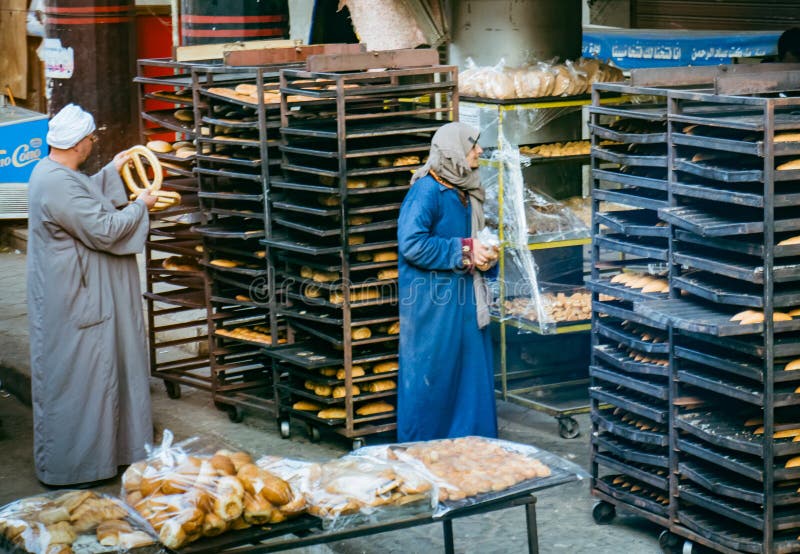 Fresh Baked Rolls and Bread in Egypt Editorial Image - Image of pretzels, retail: 305471015