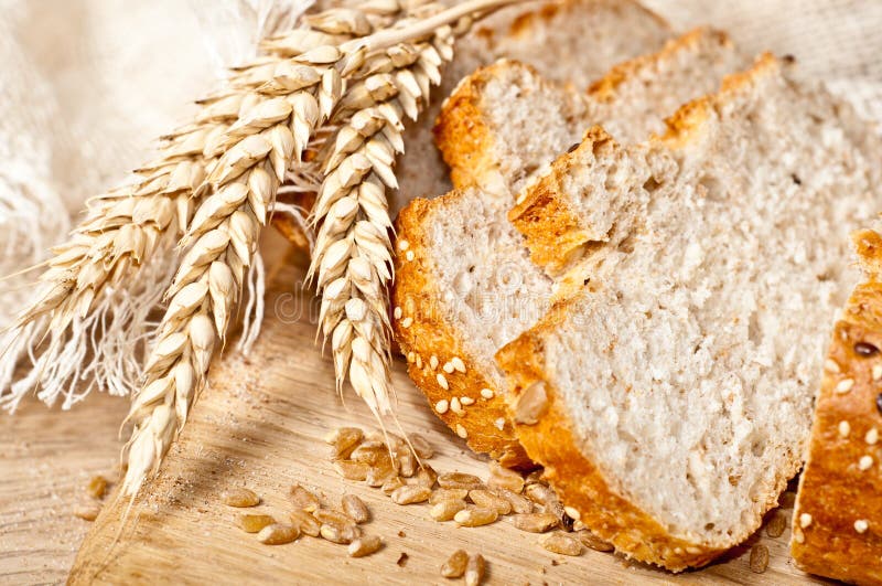 Fresh Baked Traditional Bread Stock Photo - Image of eating, homemade ...