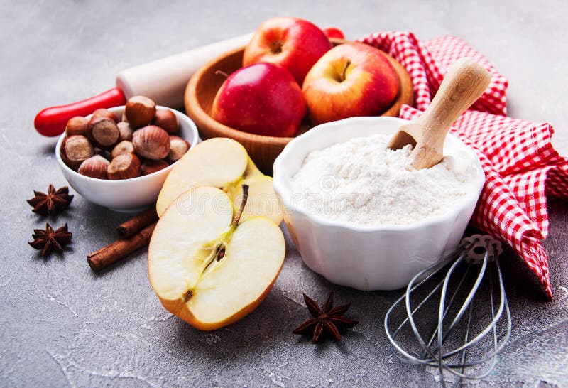 Fresh baking ingredients stock image. Image of dessert - 116695163