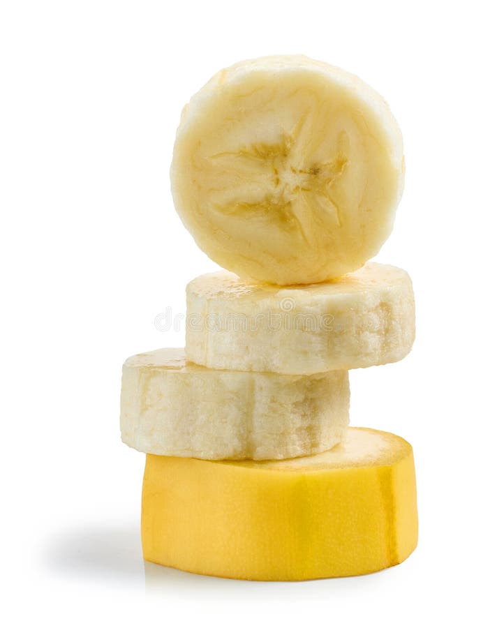 Fresh banana pieces stock image. Image of natural, isolated - 324082335