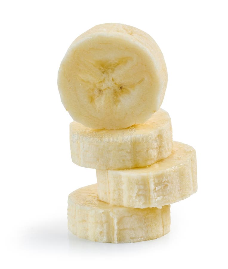 Fresh banana pieces stock photo. Image of chunk, object - 342237022