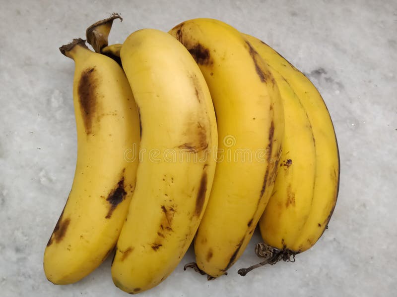 This is Fresh Bananas, Five Banana Stock Photo - Image of fresh ...
