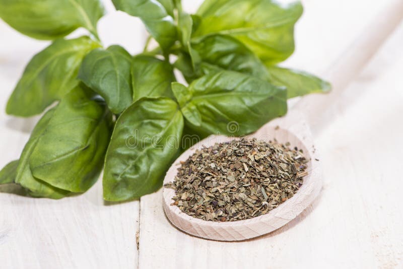 Fresh Basil Herbs stock photo. Image of flavor, seasoning - 32334502