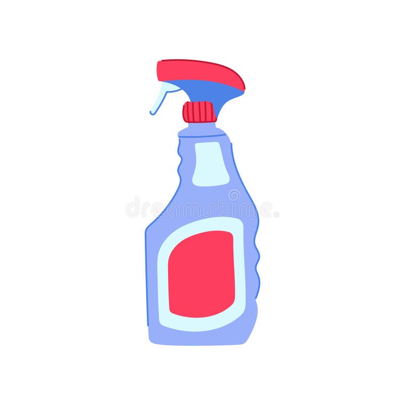 Fresh Bathroom Cleaner Cartoon Vector Illustration Stock Vector ...