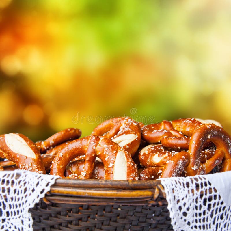 Fresh Bavarian Brezen stock image. Image of salty, autumn - 54797575