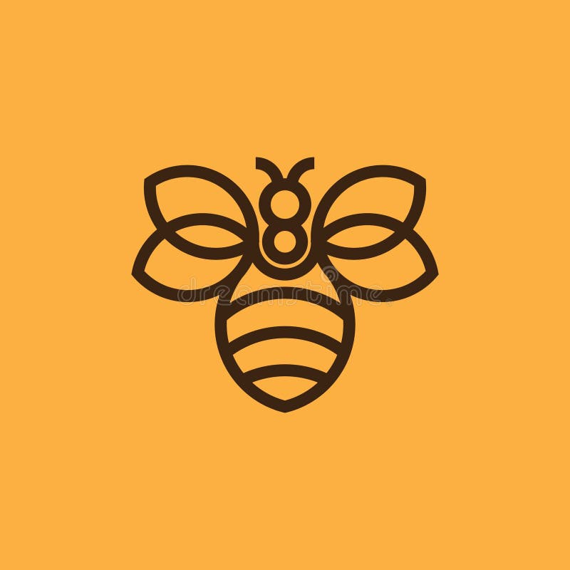 Fresh Bee Logos for New Ventures Stock Illustration - Illustration of ...