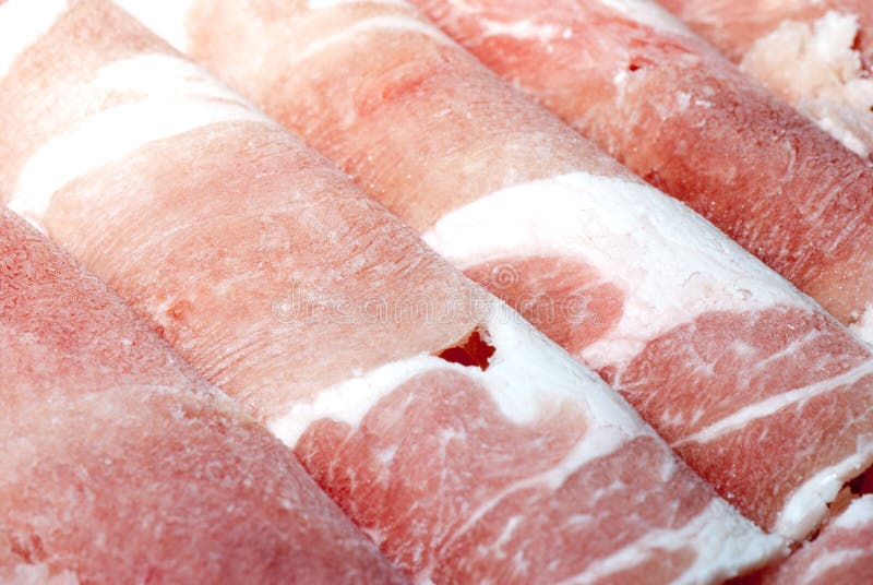 Fresh fat beef slices stock photo. Image of isolated - 22294022