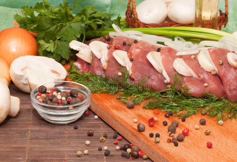 Fresh beef stock photo. Image of flesh, paprika, cook - 17970984