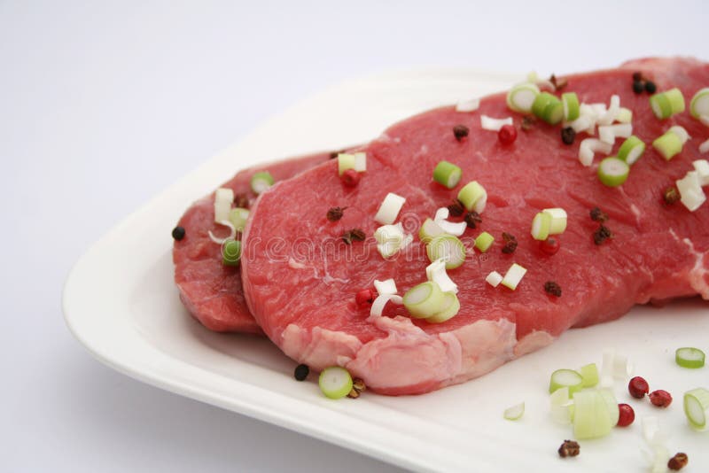 Fresh beef steaks stock image. Image of gourmet, food - 11498655