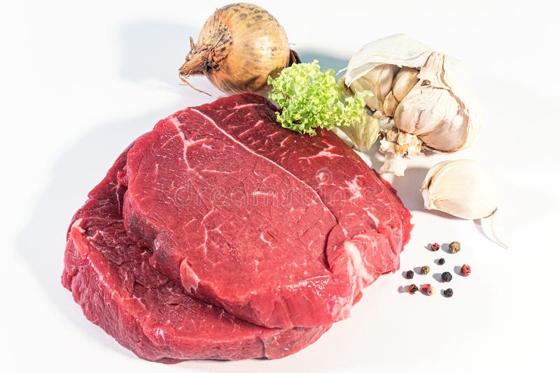 Fresh Beef Steaks from the Butcher Stock Photo - Image of ...
