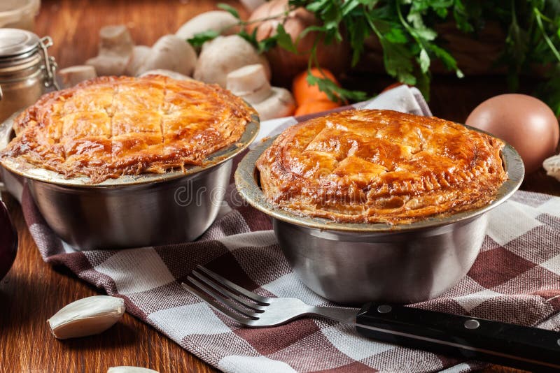 Fresh beef stew pie stock image. Image of australian - 117780113