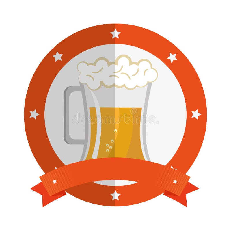 Fresh beer drink icon stock illustration. Illustration of liquid - 84857595