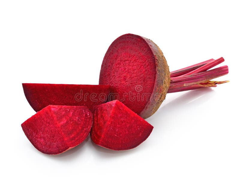 Set of Slice Fresh Beetroot Isolated on White Stock Image - Image of ...