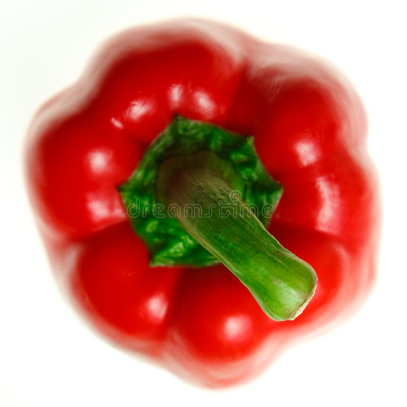 Fresh Cut Red Bell Pepper with Focus on Seeds Stock Image - Image of ...