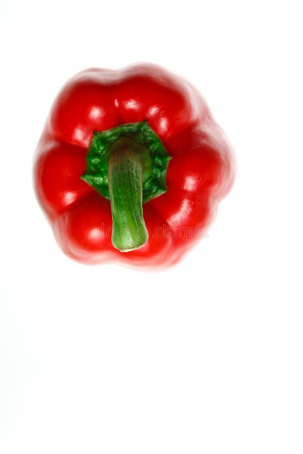 Fresh Cut Red Bell Pepper with Focus on Seeds Stock Image - Image of ...