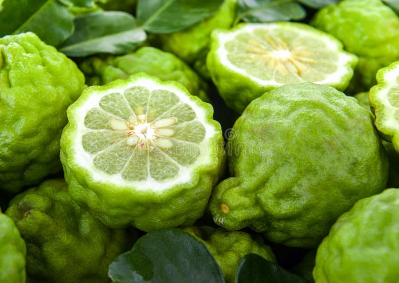 Fresh Bergamot on White Background Stock Photo - Image of fruit, food ...