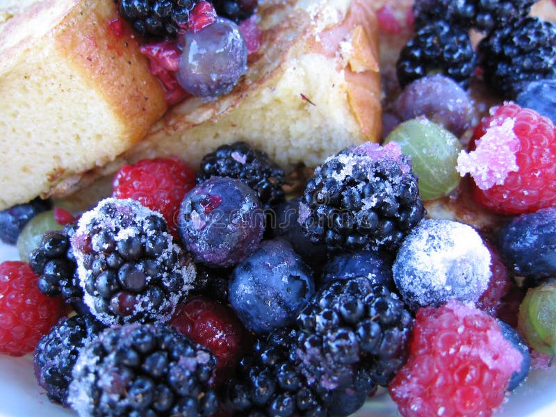Fresh Berries with French Toast Stock Photo - Image of fresh, leaning ...