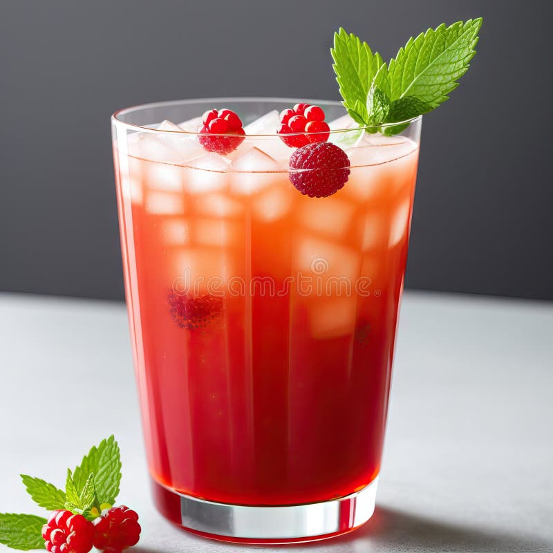Fresh Berry Coctail on the Restaurant Table Stock Photo - Image of cool ...
