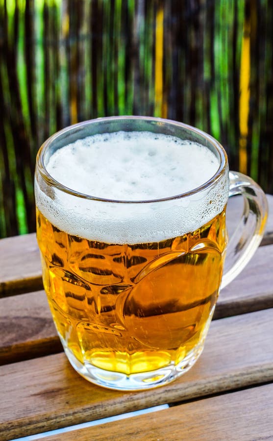 Fresh Bier in a Large Glass Stock Photo - Image of beer, cold: 200154800