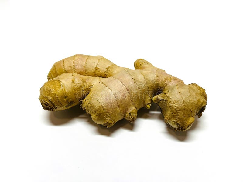 Fresh Ginger Root Isolated on White Background Stock Image - Image of ...