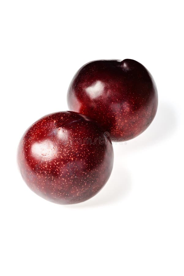 Fresh black plums stock image. Image of sweet, white - 58035315