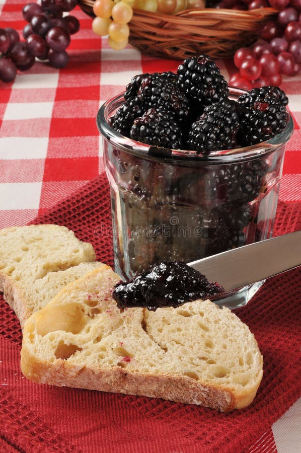 Fresh blackberry jam stock photo. Image of food, fruit - 31176554