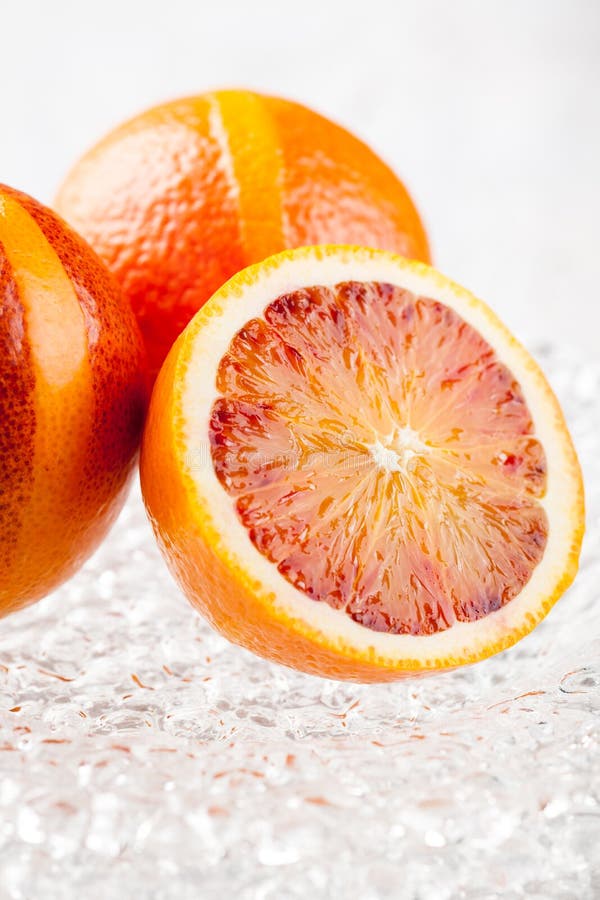 Fresh blood oranges stock image. Image of plate, tropical - 56398359