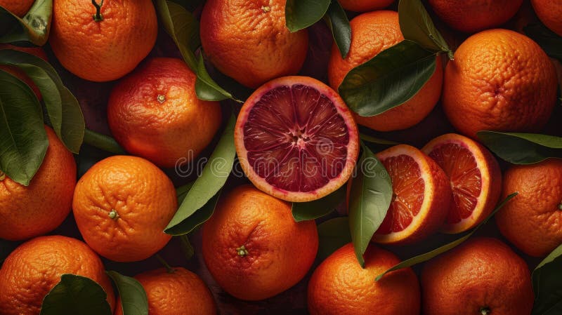The Fresh Blood Oranges. AI Generated Stock Image - Image of oranges ...