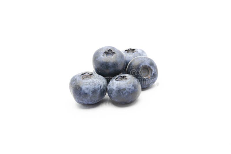 Fresh Blueberries Isolated on White Background. High Resolution. Stock ...