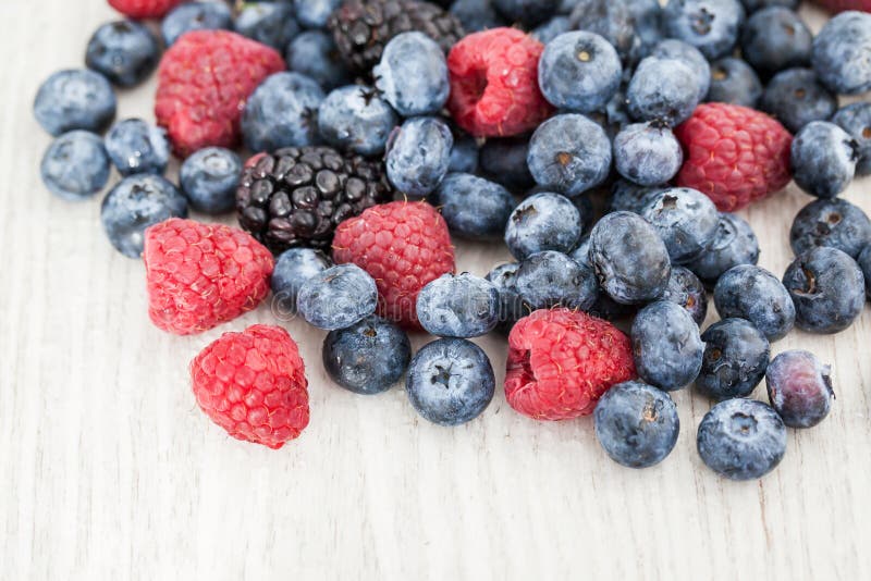 Fresh Blueberry, Blackberry and Raspberry Stock Image - Image of berry ...