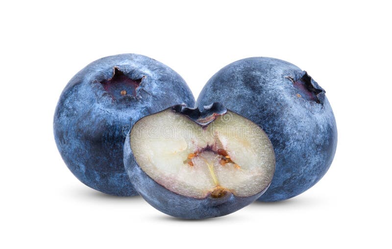 Fresh Blueberry on White Background Stock Photo - Image of juicy, sweet ...