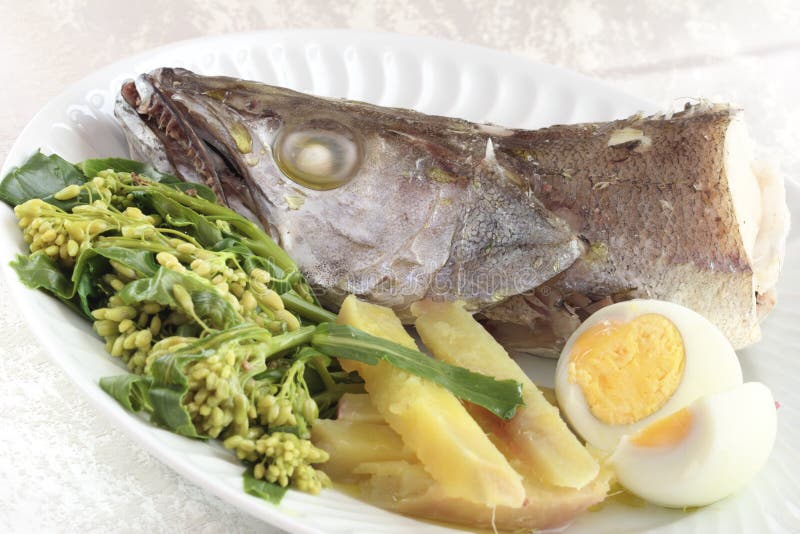 Boiled fish stock photo. Image of onions, food, appetite - 32232598