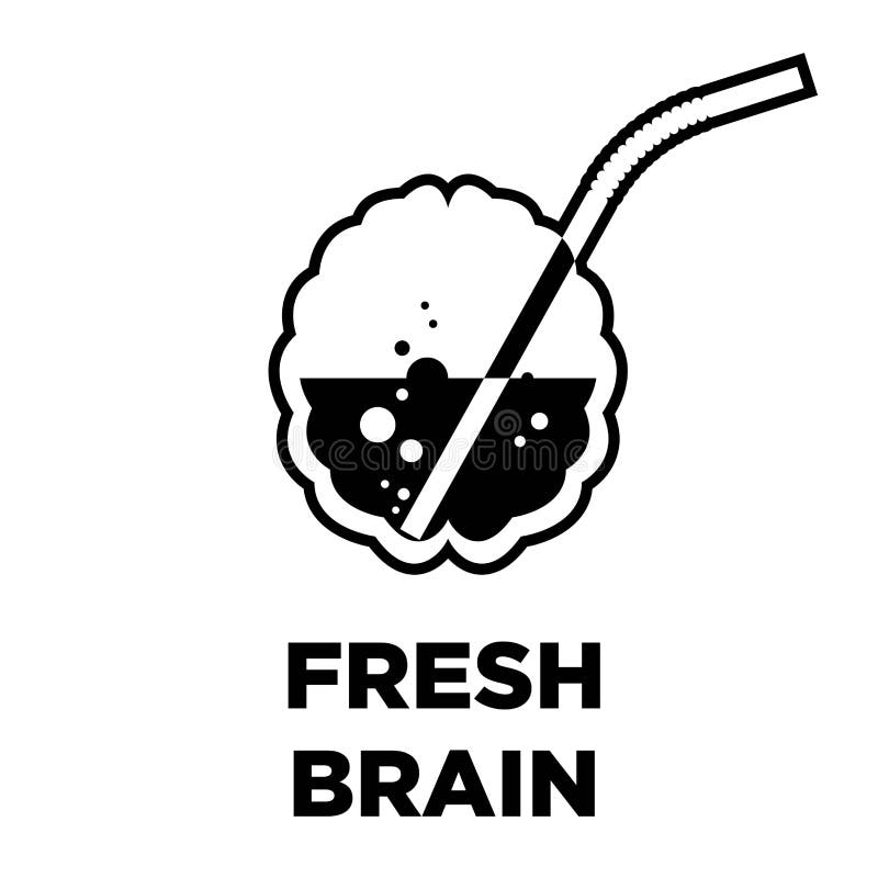 Fresh Brain Idea Creative Icon. Smart Intelligence Concept Vector ...