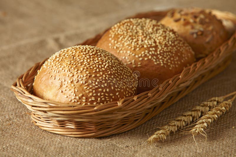 Fresh bread stock photo. Image of freshly, grain, food - 12341832