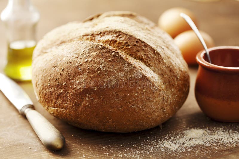 Fresh bread stock photo. Image of grain, baked, baking - 25468898