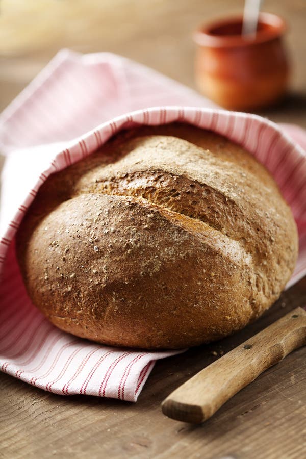 Rustic loaf of bread stock photo. Image of leavened, fresh - 23057654