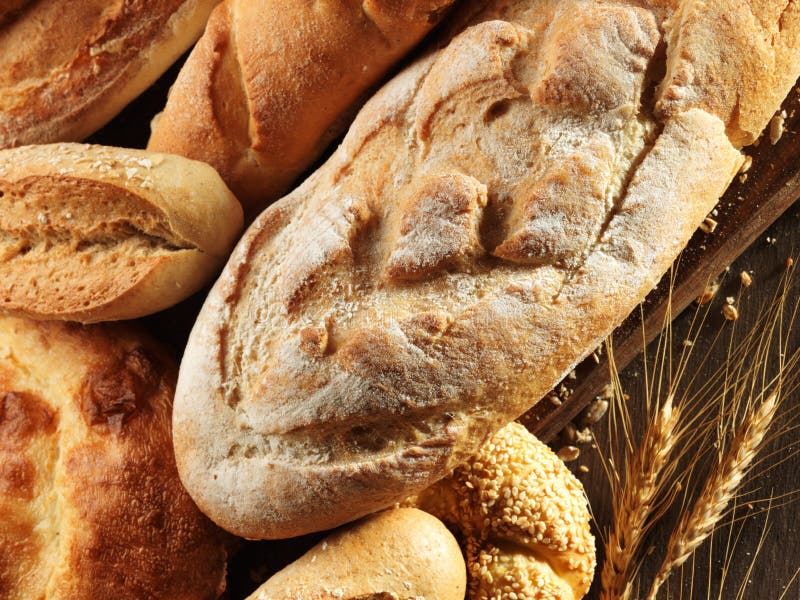 Fresh bread stock photo. Image of brown, breakfast, french - 34385066