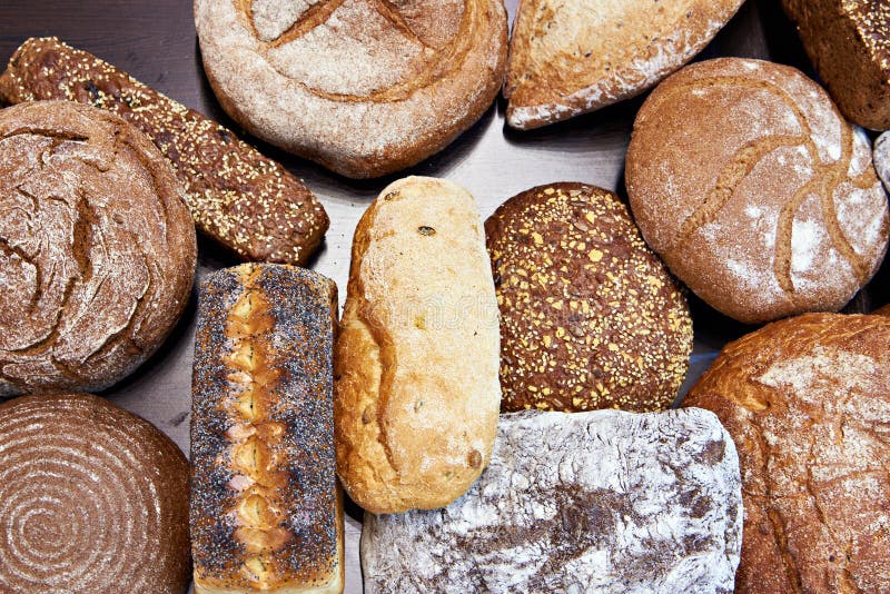 Fresh bread in bakery stock image. Image of retail, freshness - 260384945