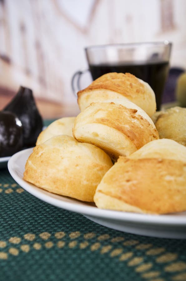 Fresh Bread Buns Piled Up, Elegant White Plate Sitting on Green Table ...