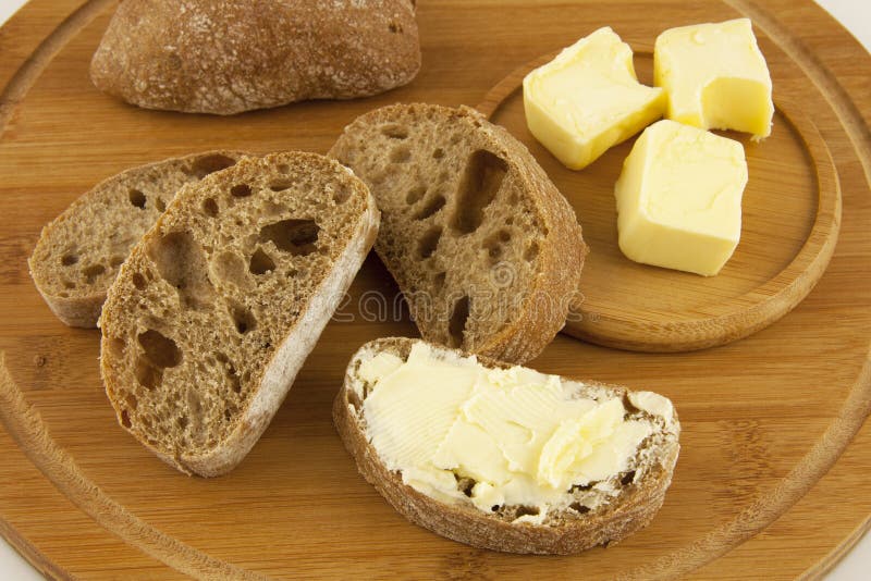 Fresh bread and butter stock photo. Image of ingredients - 29051322