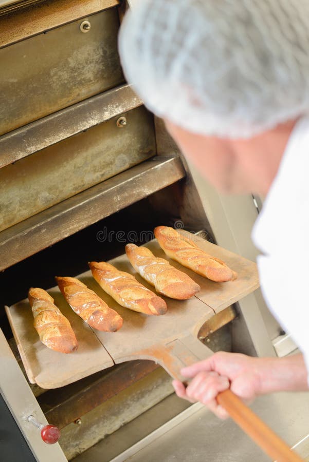 Fresh Bread Coming Out Oven Stock Image - Image of knead, bakery: 83393353