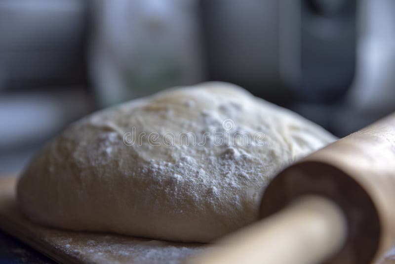 Fresh Bread Dough and a Rolling Pin Stock Photo - Image of food, batter ... Fresh Bread Dough and a Rolling Pin Stock Photo - Image of food, batter ...