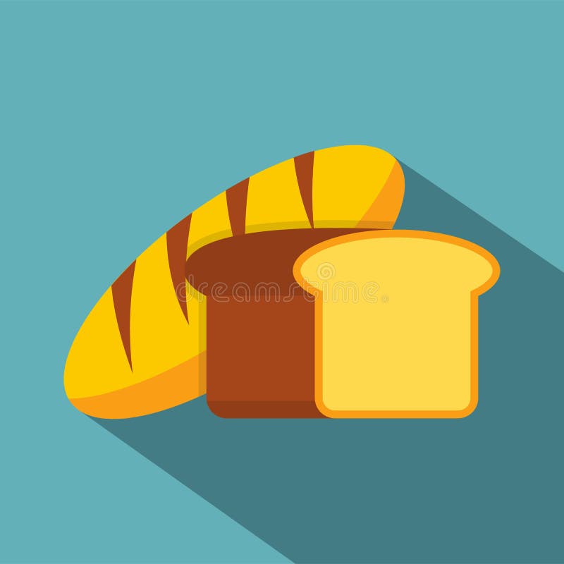 Fresh Bread Icon, Outline Style Stock Vector - Illustration of flour ...