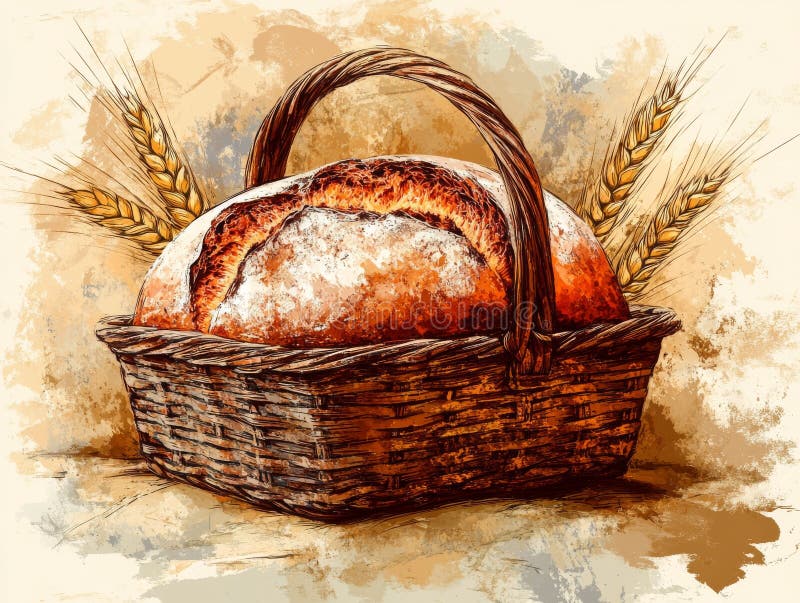 Fresh Bread Loaf from a Nostalgic Harvest Rustic Bakery is Showcased in ...