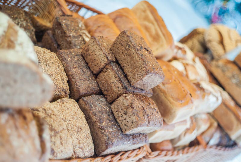 Fresh bread loaves stock photo. Image of diet, meal, baked - 42213272