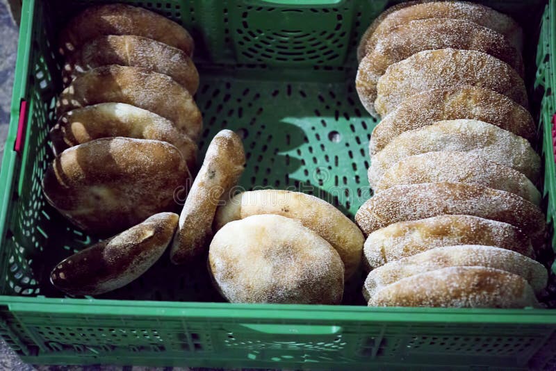 Fresh Bread Moroccan Bakery, Essaouira Stock Image - Image of arabic ...